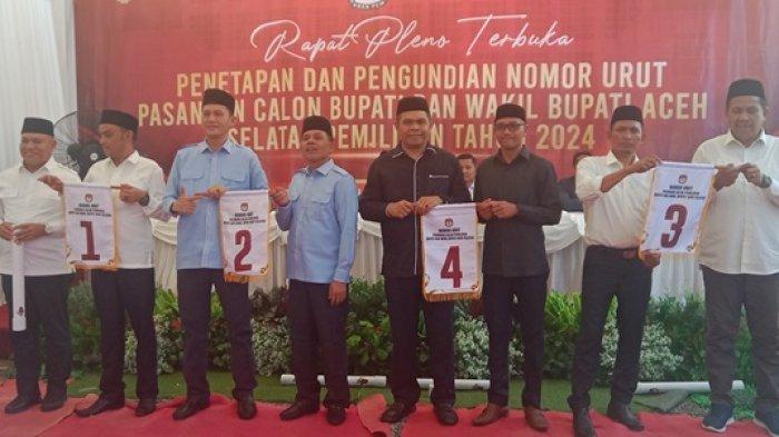 Ini Nomor Urut Empat Paslon Bupati dan Wakil Bupati Aceh Selatan dalam Pilkada 2024 ...
