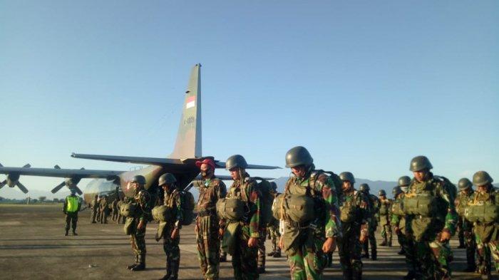 75 Prajurit Korps Paskhas TNI AU Lakukan Terjun Statik dan Free Fall di ...