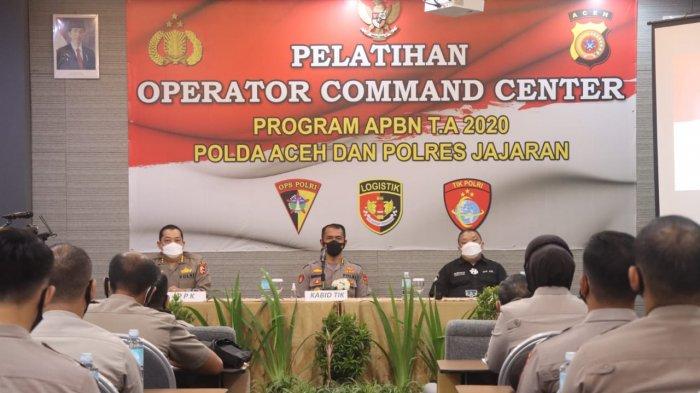 Polda Aceh Gelar Pelatihan Operator Command Center - Serambinews.com