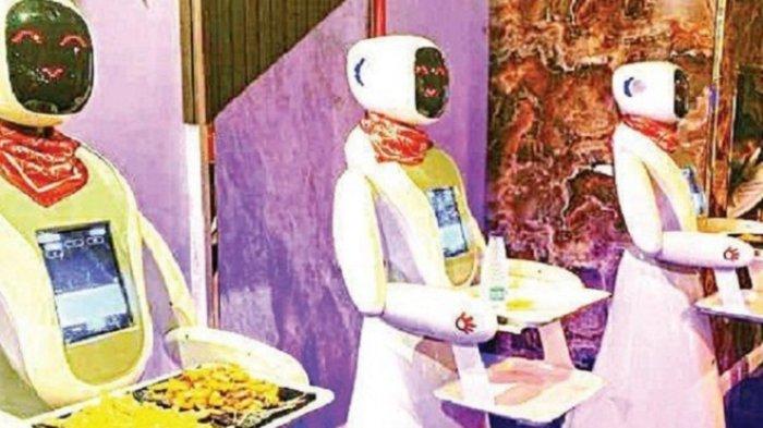 Pelayan Robot Mulai Dioperasikan di Restoran Arab Saudi - Serambinews.com
