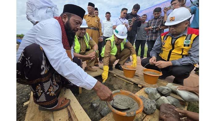 Pidie Jaya Komit Sukseskan MTQ Aceh Ke 37, Pembangunan Gedung Utama Dimulai - Serambinews.com