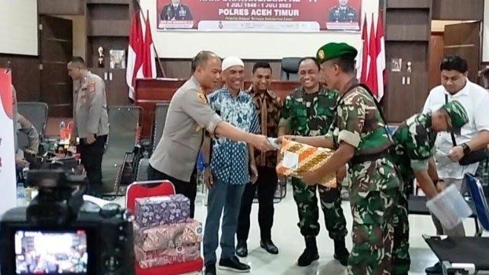 Sambut Hari Bhayangkara Ke-77 Polres Aceh Timur Kumpulkan Darah 231 Kantong - Serambinews.com