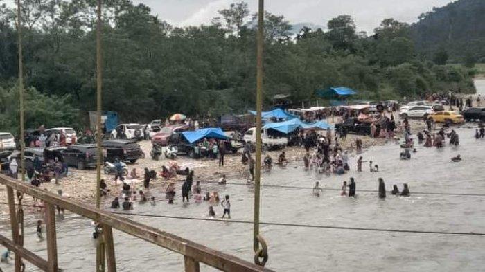 Libur Lebaran, Pengunjung Padati Objek Wisata Sungai Lokop ...