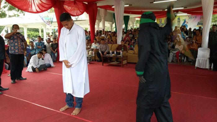Pelanggar Syariat Islam di Langsa Dicambuk Tahun 2109 Hanya 12 Orang ...