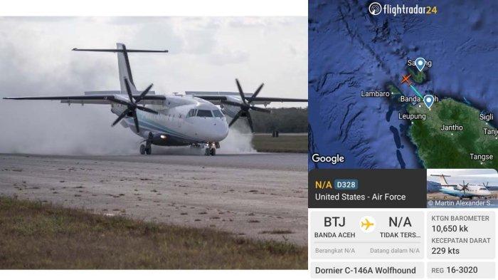 Pesawat Angkatan Udara AS Terekam Radar Tinggal Landas dari Aceh, Ada ...