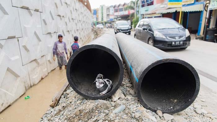 OTK Potong Pipa PDAM - Serambinews.com