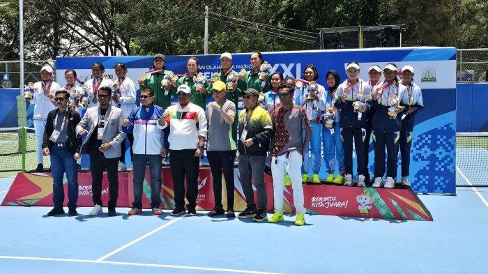 PON XXI Aceh-Sumut 2024: Tenis Lapangan Kategori Beregu Selesai, Jawa Timur Dominasi Medali Emas ...
