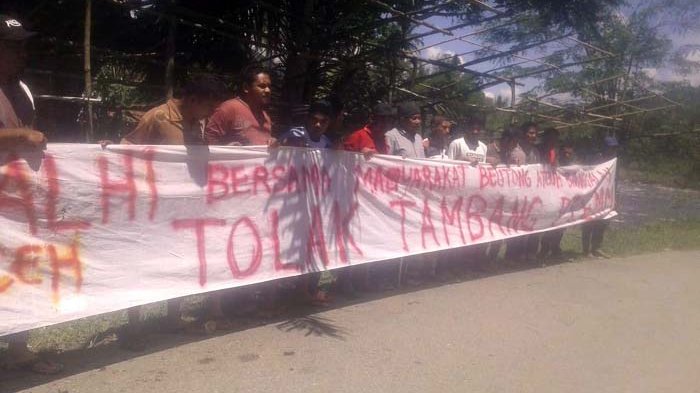 GBAB Tolak Perusahaan Tambang Emas - Serambinews.com