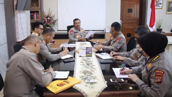 Wakapolda Aceh Pimpin Rapat Terkait Kedatangan Kalemdiklat Polri - Serambinews.com
