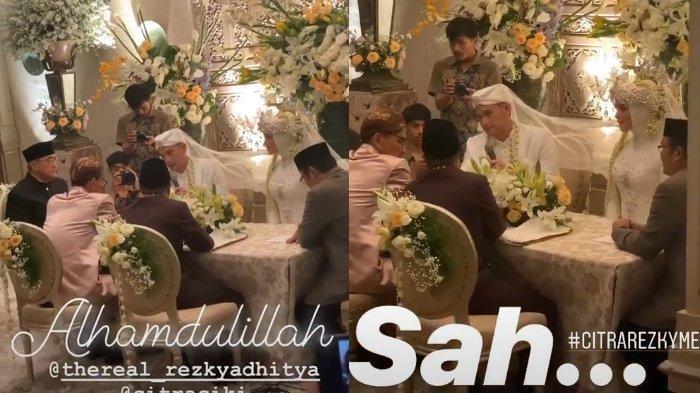 Video Momen Akad Nikah Rezky Aditya dan Citra Kirana, Segini Mas Kawin yang Diberikan ...