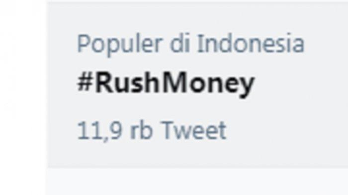 "Rush Money" Trending di Twitter, Ini Penjelasan dan Dampaknya - Serambinews.com