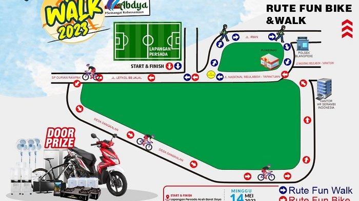 Ini Rute Fun Walk dan Fun Bike HUT ke-21 Abdya Minggu, Pendaftar 5.100 ...
