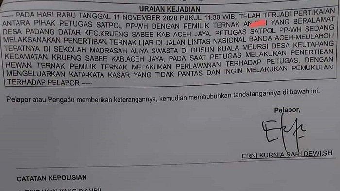 Satpol PP Aceh Jaya Laporkan Pemilik Ternak ke Polisi - Serambinews.com