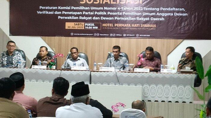 Jelang Pemilu 2024, KIP Aceh Besar Sosial Peraturan KPU Tentang Verifikasi dan Penetapan Parpol ...