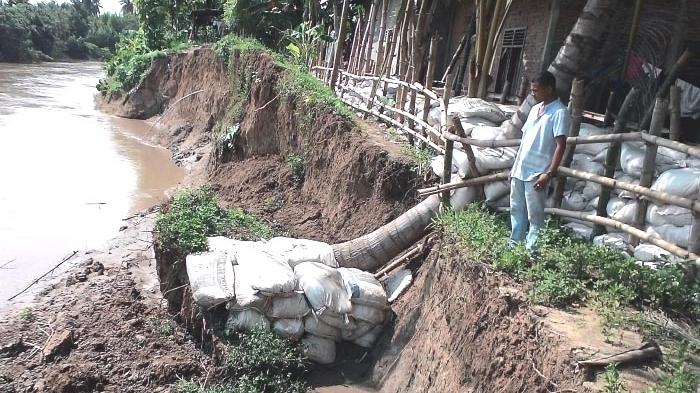 Timbunan Tanggul Krueng Pase Ambruk - Serambinews.com