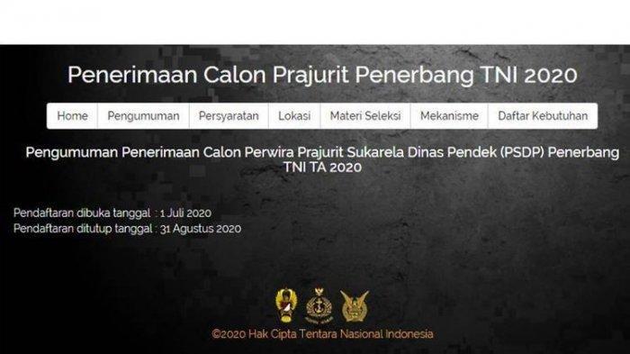 Pendaftaran Rekrutmen Prajurit Penerbang TNI 2020 Dibuka, Ini Info ...