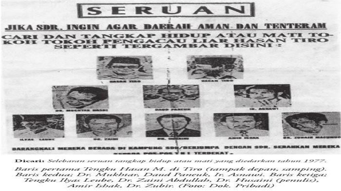 Sosok Tengku Amir Ishak, Sebar Naskah Proklamasi Kemerdekaan Aceh dan ...