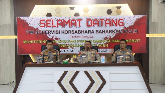 Dirsamapta dan Dirpamobvit Polda Aceh Dampingi Tim Supervisi Baharkam ...