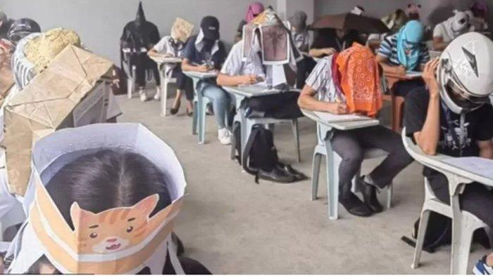 Pakai Topi Anti Nyontek di Kelas saat Ujian, Mahasiswa di Perguruan ...
