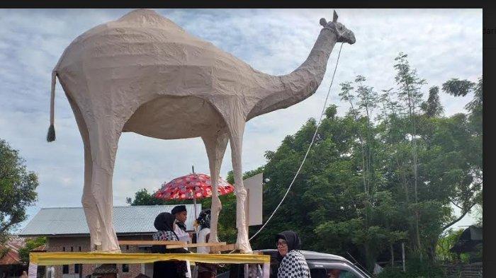 TK Idhata Peusangan yang Mengusung Replika Unta Raih Juara Satu Pawai ...