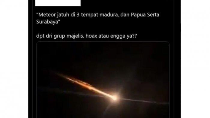 Viral Video Meteor Jatuh, Benarkah Terjadi di Indonesia? Ini Penjelasan ...
