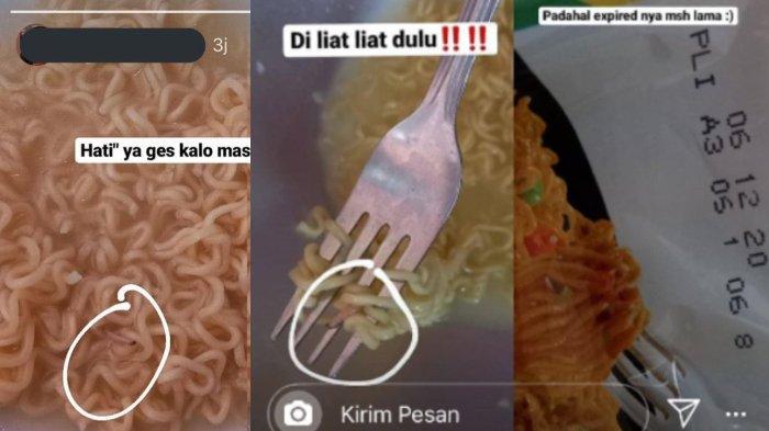 AWAS! Teliti sebelum Makan, Warganet Ini Temukan Belatung dalam Mie Instan - Serambinews.com