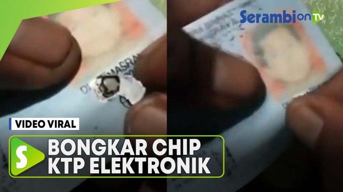 VIDEO Pembongkaran Chip KTP Elektronik, Ternyata Data Tak Bisa Dibaca ...