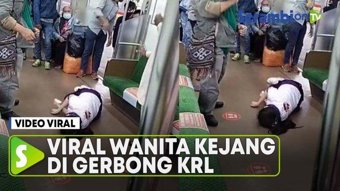VIDEO Viral Wanita Kejang-kejang di Gerbong KRL, Diduga Epilepsi ...