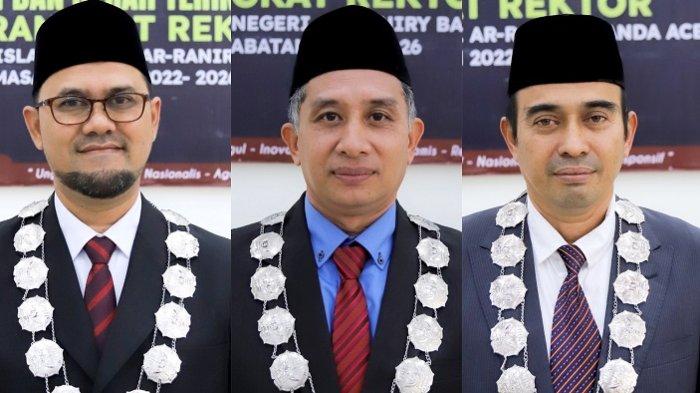 Ini Tiga Wakil Rektor UIN Ar-Raniry, Para Dekan, Direktur Pascasarjana, Hingga Ketua Lembaga ...