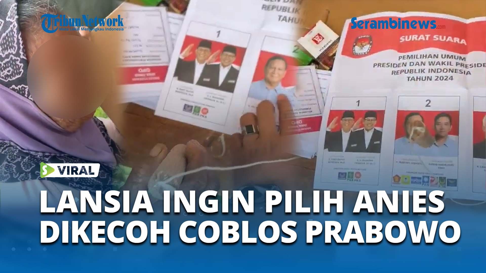 VIDEO VIRAL Lansia Dikibuli Pendamping saat Pemilu, 'Ingin Pilih Anies ...