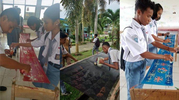 Batik Siswa-siswi SMK 1 Maluku Tengah Sudah Masuk Pasar Luar Negeri ...