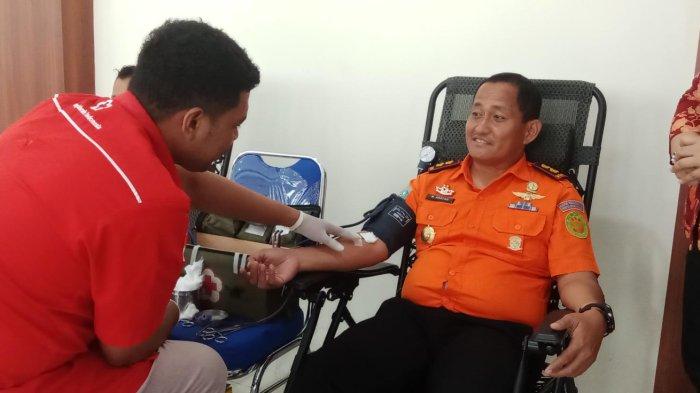 HUT ke-53, Basarnas Ambon Gelar Donor Darah - Tribunambon.com