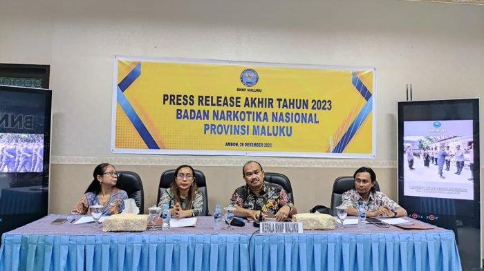 Pengungkapan Kasus Narkotika oleh BNNP Maluku Sepanjang Tahun 2023 Capai 320 Persen ...