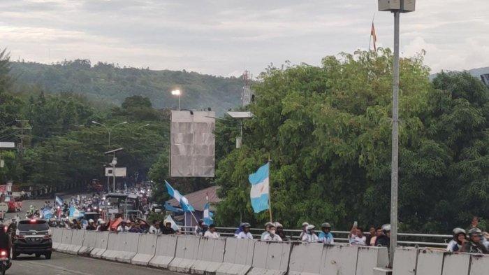 Ratusan Pendukung Argentina Birukan JMP Ambon - Tribunambon.com