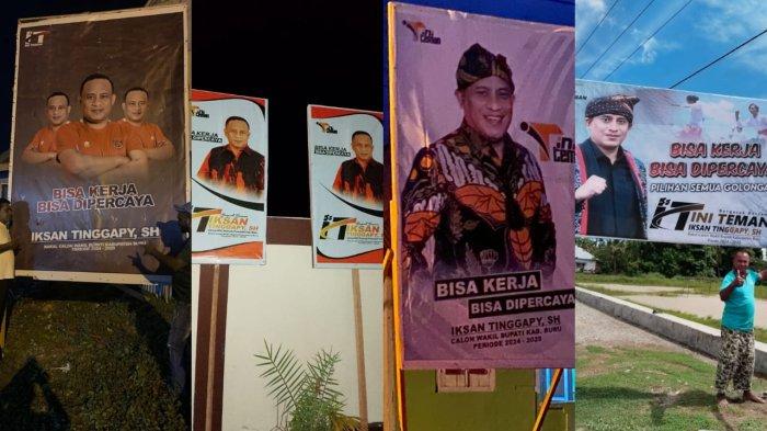 Cawabup di Buru Maluku Ini Pasang Baliho Pakai Beragam Kostum, dari ...