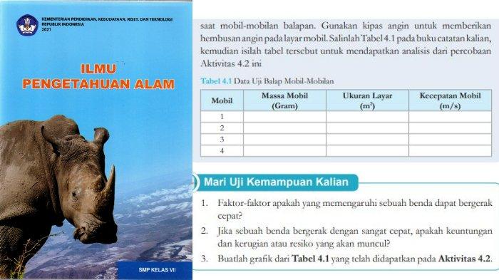 Kunci Jawaban IPA Kelas 7 Halaman 119 Kurikulum Merdeka: Faktor yang Mempengaruhi Benda Bergerak ...