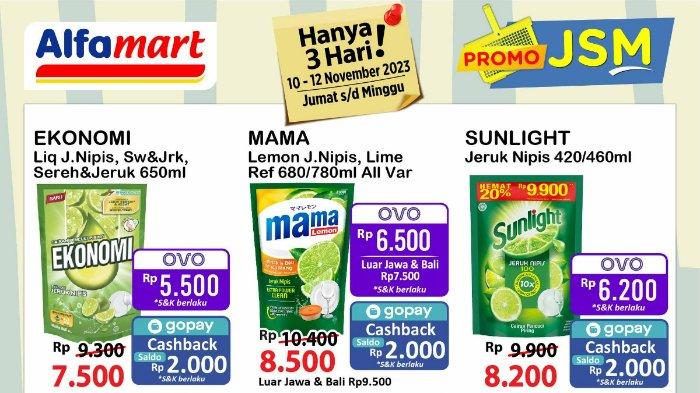 Promo JSM Alfamart Periode 10 - 12 November 2023: Dapatkan Cashback Gopay dan Diskon OVO Rp 2000 ...