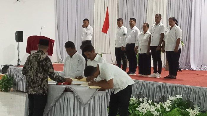 KPU Kota Tual Lantik 90 Anggota PPS: Sukseskan Pilkada 2024 - Tribunambon.com