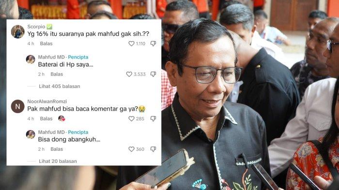 Kocak, Jawaban Mahfud saat Diejek Netizen Soal Perolehan Suara 16 Persen: Itu Baterai Hp Saya ...