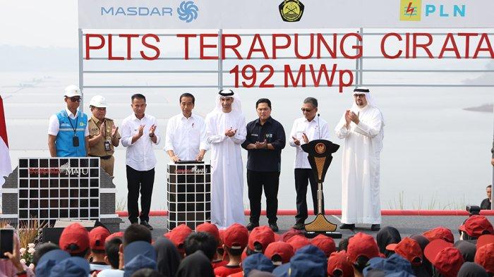 Presiden Jokowi Resmikan PLTS Terapung Cirata 192 MWp, Terbesar di Asia Tenggara - Tribunambon.com