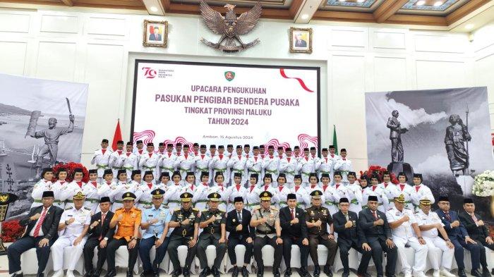 Nama-nama 54 Paskibraka Provinsi Maluku yang Bertugas di Upacara 17 Agustus 2024 - Tribunambon.com