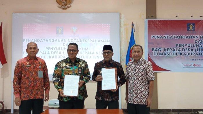 Teken MoU dengan Pemda Malteng, Kanwil Kementerian Hukum Maluku ...