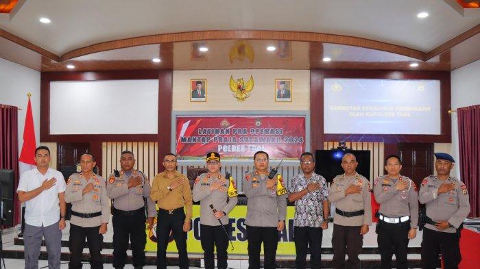 Polres Tual Gelar Operasi Mantap Praja Amankan Pilkada 2024 - Tribunambon.com