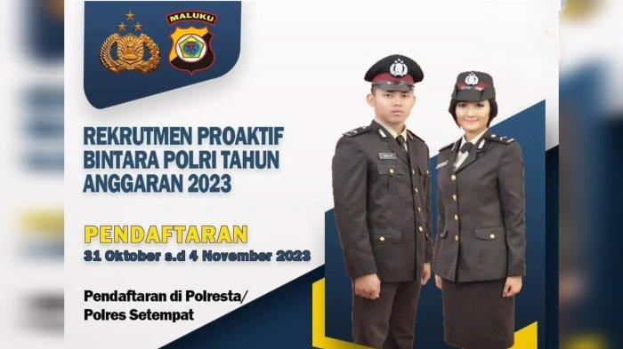 Mau Jadi Polisi? Polda Maluku Sedang Buka Rekrutmen Bintara Polri, Batas Pendaftaran 4 November ...