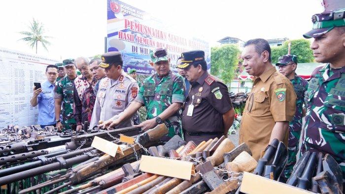 Kodam Pattimura Musnahkan 723 Senjata Api - Tribunambon.com