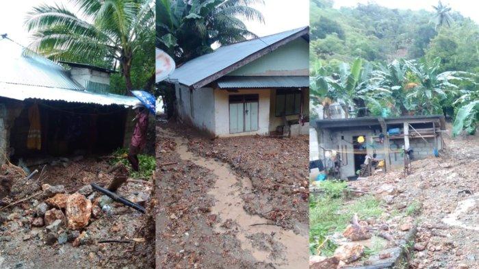 Empat Rumah Warga Rusak Akibat Longsor di Larike - Maluku Tengah - Tribunambon.com