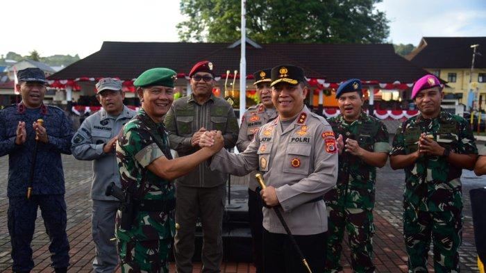 Polda Maluku dan Kodam Pattimura Apel Bersama, Pastikan Siap Jaga Keamanan Maluku - Tribunambon.com