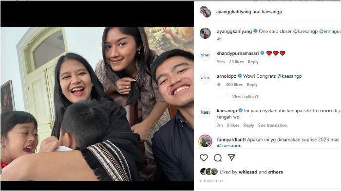 Potret Kahiyang Ayu Unggah Foto Bareng Erina Gudono, Kaesang Mulai Go Public? - Tribunambon.com
