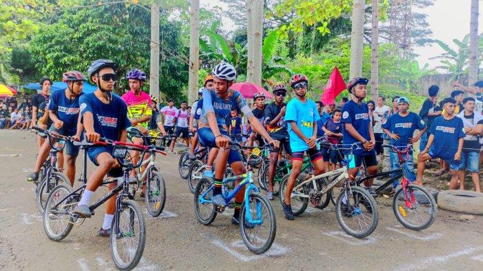M1R SSB Gelar Balapan Sepeda di Karang Panjang Ambon - Tribunambon.com