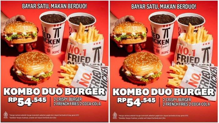 Promo KFC: Kombo Duo Burger Cuma Rp 54.545, Bisa Pilih Chicken atau ...